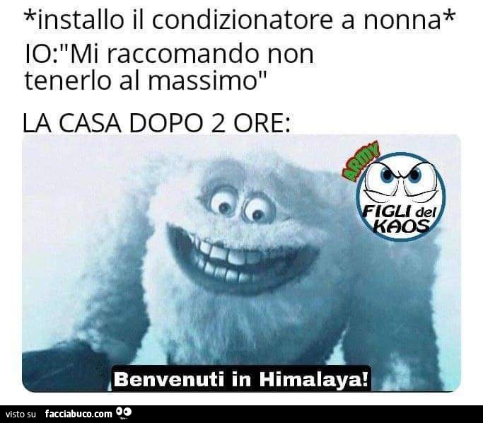 Tutti i meme sul Freddo - Facciabuco.com