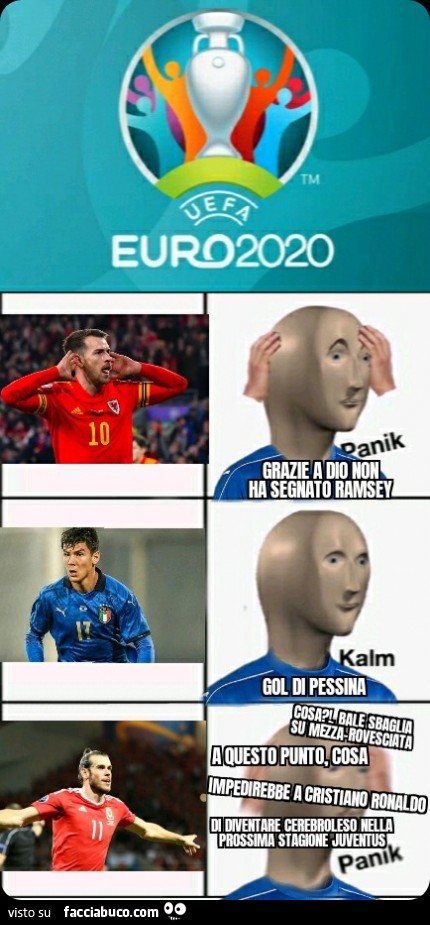Uefa Euro 2020 meme… vaccata pubblicata da Anonimo78 - Facciabuco.com
