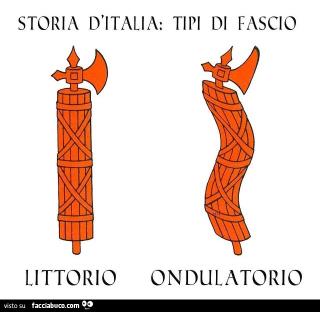 Storia d'italia: tipi di fascio. Littorio ondulatorio - Facciabuco.com