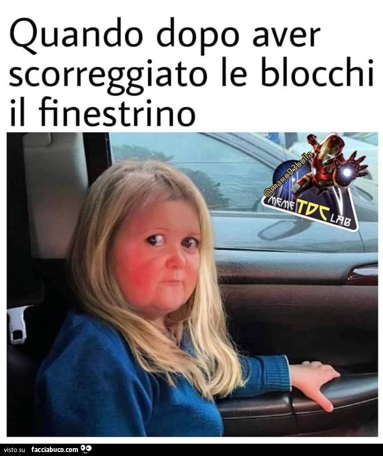 Scoreggia in macchina - Facciabuco.com